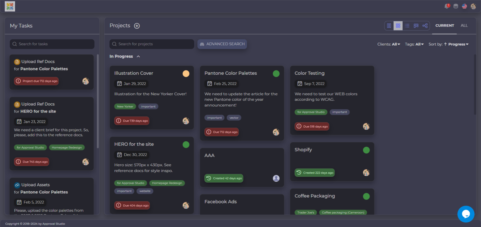 Approval Studio – Online Proofing Software for Artwork Project